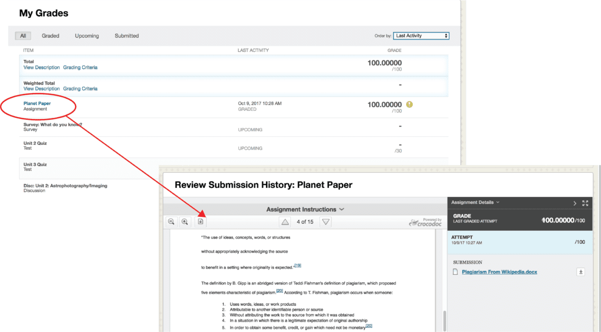 Submitting Assignments in Blackboard - Blackboard - UA Little Rock