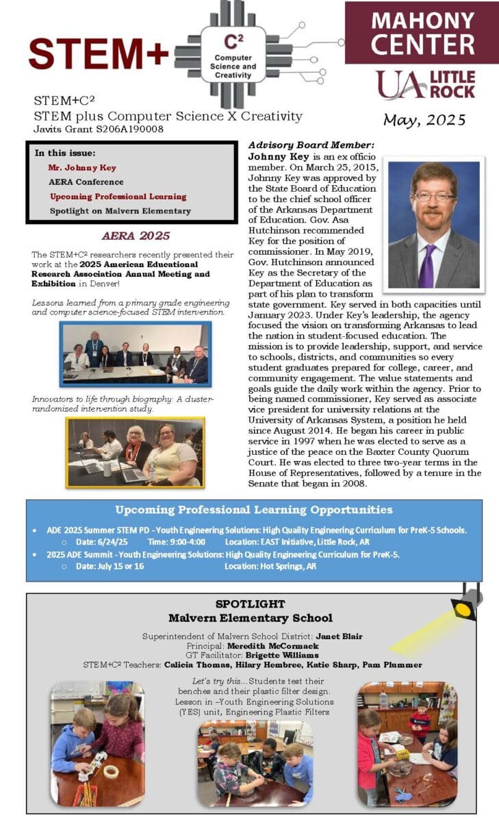 STEM + C2 Newsletters - Jodie Mahony Center for Gifted Education - UA ...