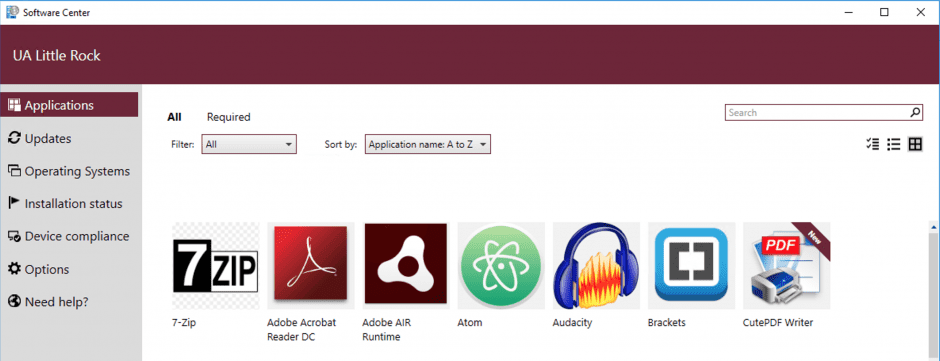 Software - Information Technology Services - UA Little Rock