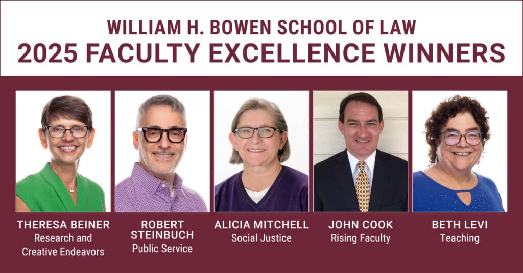 William H. Bowen School of Law Names 2025 Faculty Excellence Winners - News - UA Little Rock