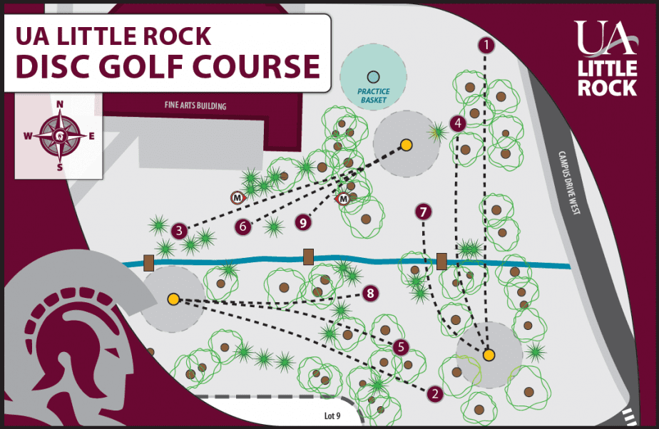 Disc Golf Course - Donaghey Student Center - UA Little Rock