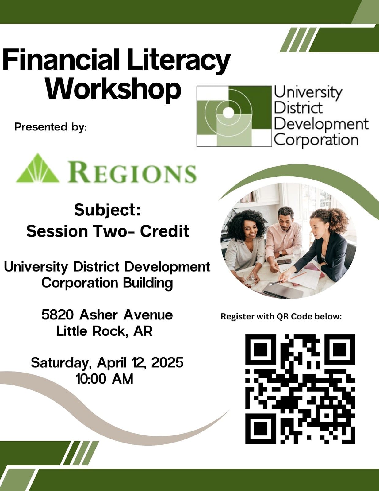 University District Financial Literacy: Credit Session two Regions - UA ...