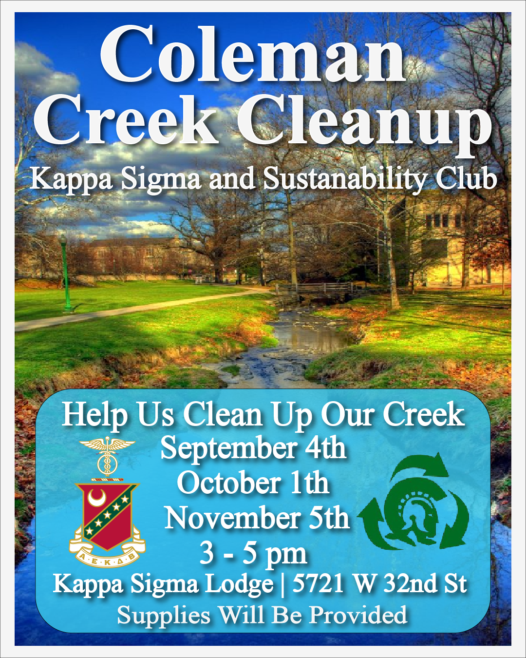 Coleman Creek Clean-Up - UA Little Rock - UA Little Rock